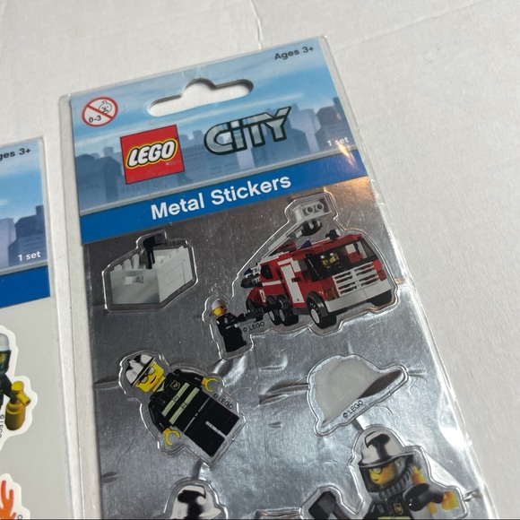 Lego | Other | Vintage Lego Stickers Firefighter Stickers Legos ...